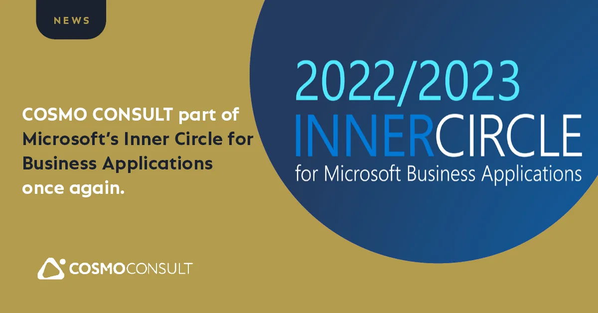 COSMO CONSULT customers continue to enjoy a close connection with Microsoft