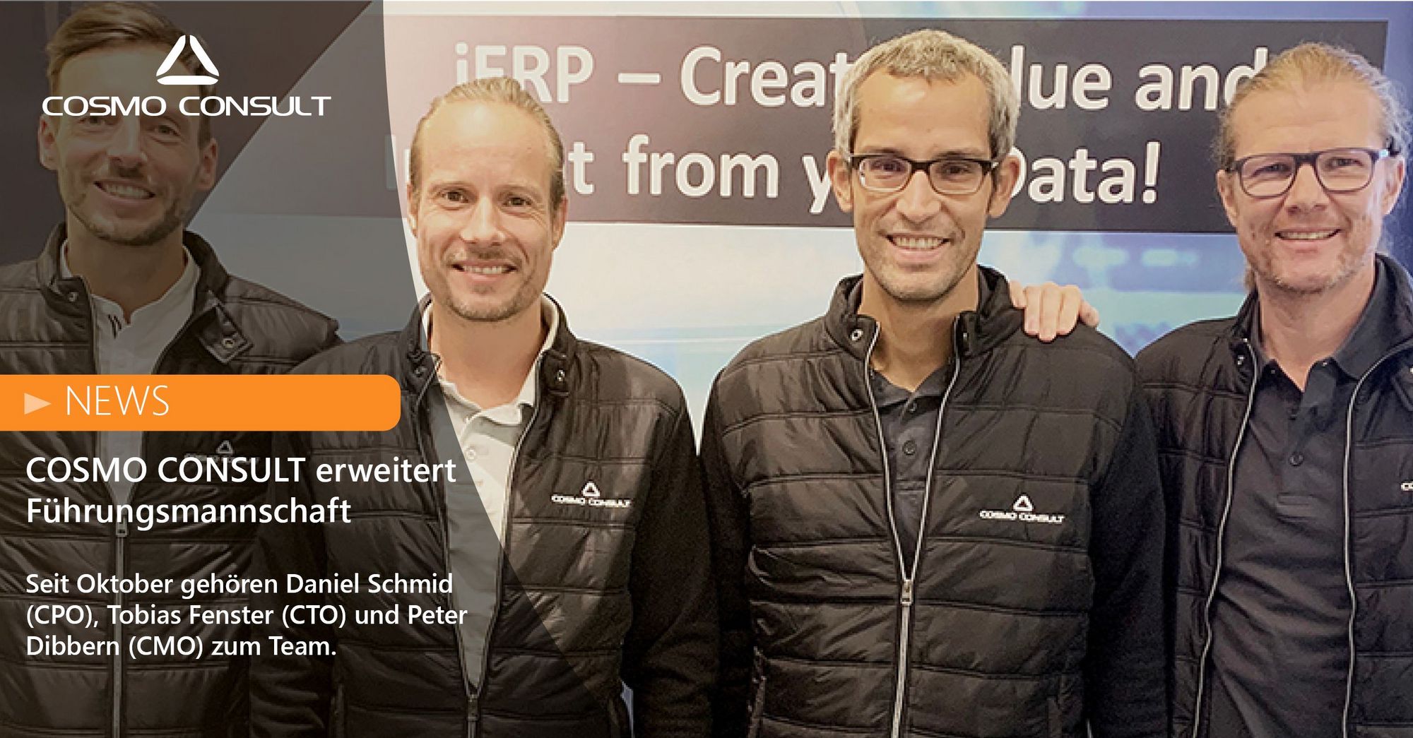 COSMO CONSULT erweitert Führungsmannschaft | COSMO CONSULT