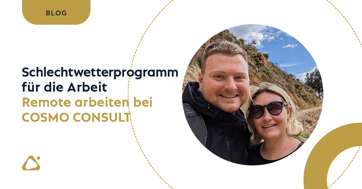 Schlechtwetterprogramm für die Arbeit – Remote arbeiten bei COSMO ...