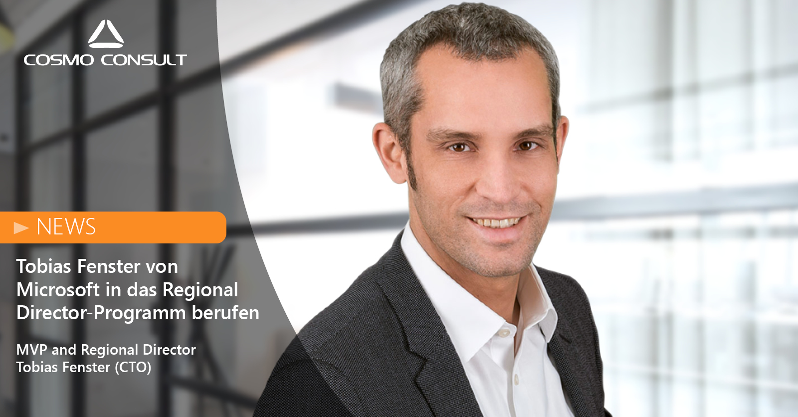 Tobias Fenster von Microsoft in das Regional Director-Programm berufen