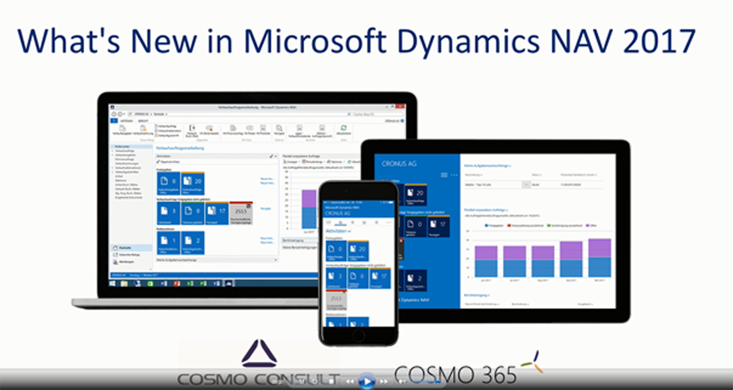 Novedades en Microsoft Dynamics NAV2017 | COSMO CONSULT