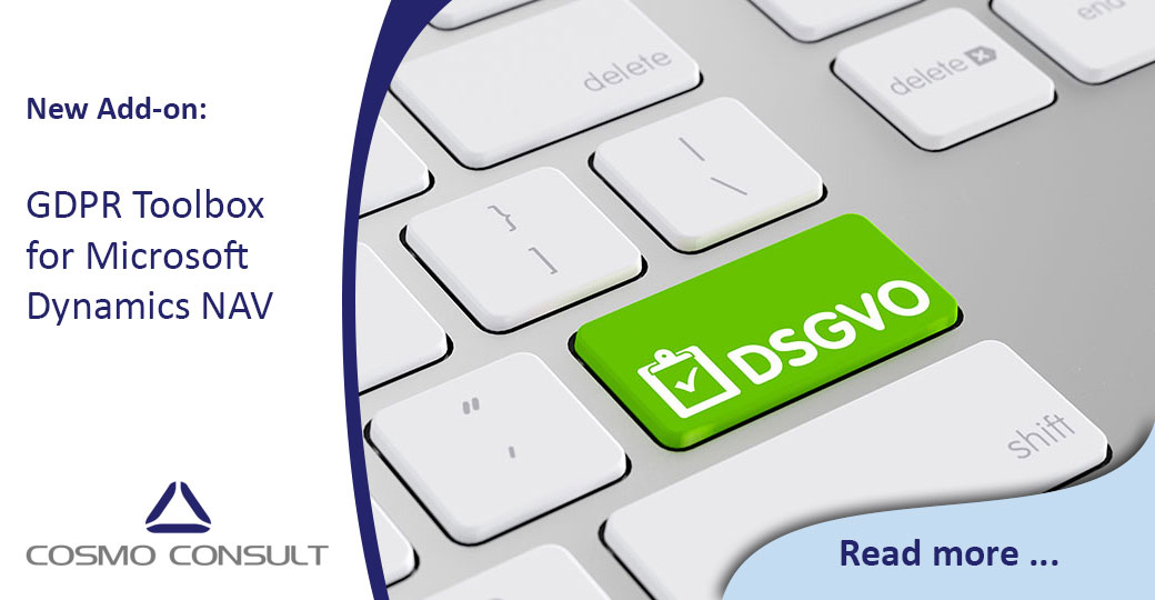 The GDPR Toolbox for Microsoft Dynamics NAV Provides Clarity on Personal Data | COSMO CONSULT