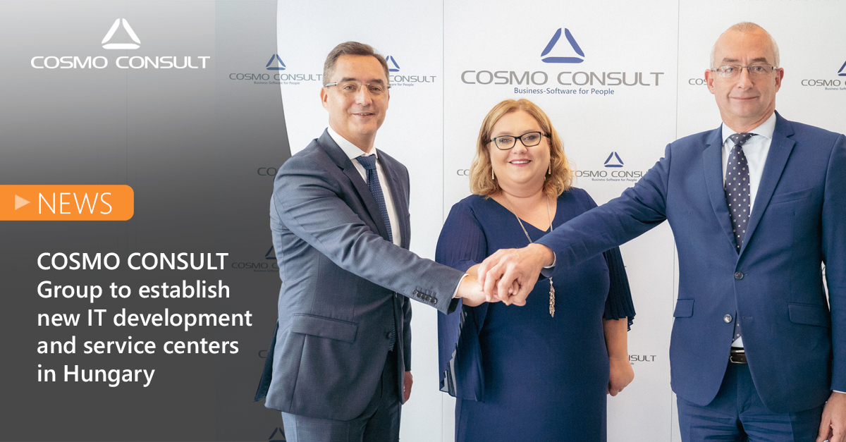 COSMO CONSULT Group to establish new IT development and service center ...