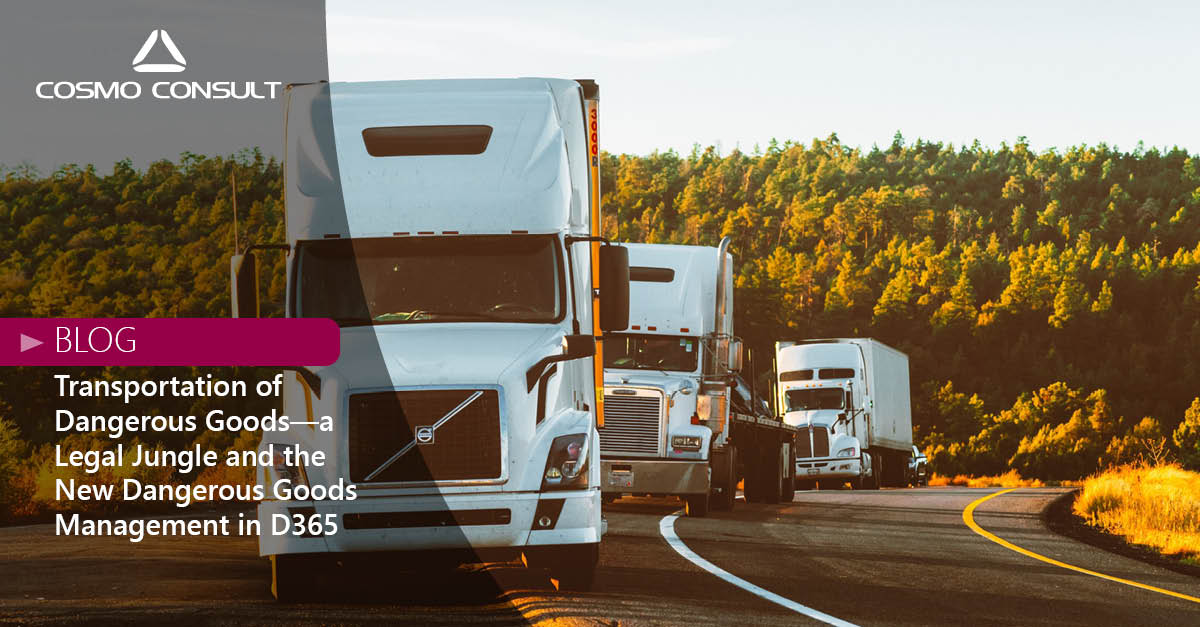 Transportation of Dangerous Goods — a Legal Jungle and the New ...