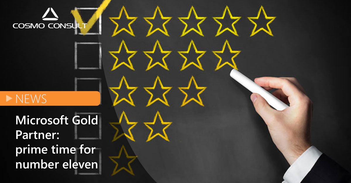 Microsoft Gold Partner: prime time for number eleven | COSMO CONSULT